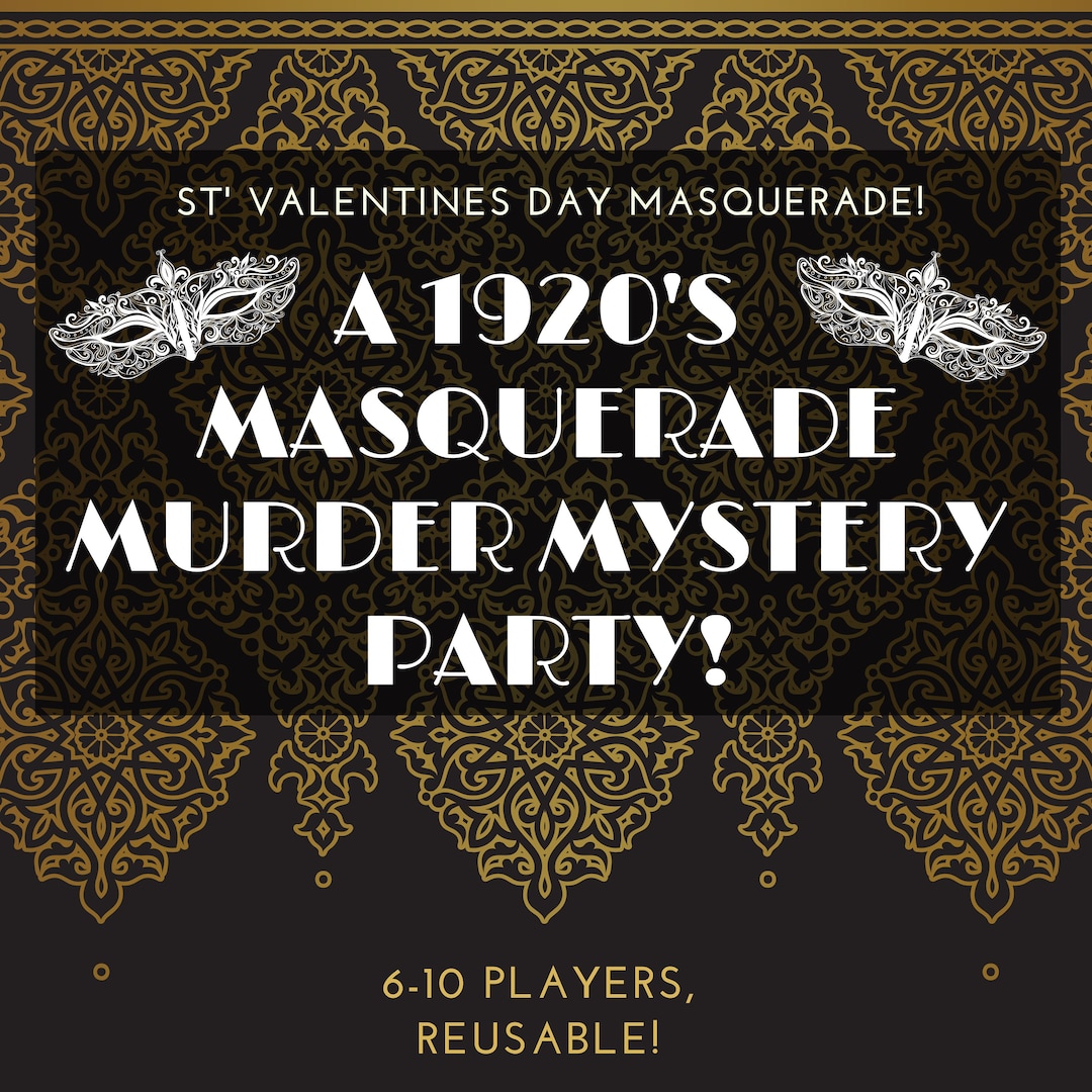 1920s Dress Murder Mystery Game/prohibition/speakeasy Themed Party ...