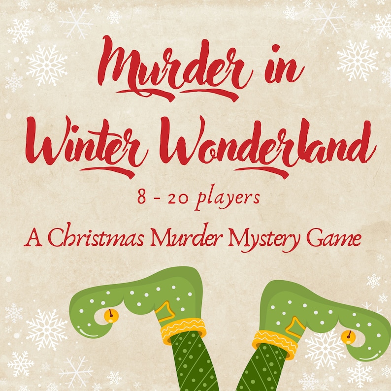 8-20 Players/christmas Murder Mystery Party Game/adult Murder Mystery ...