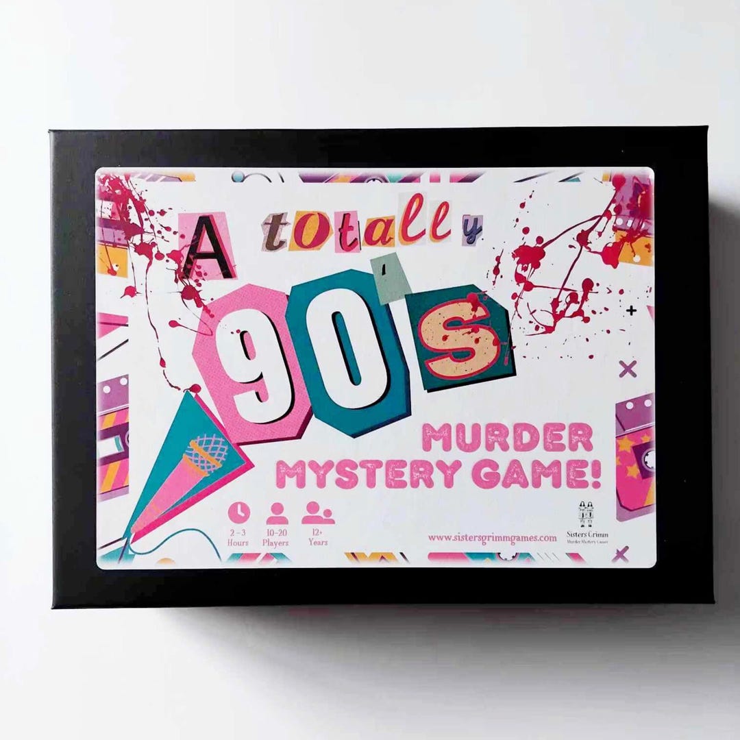 90s Themed Murder Mystery Party Kit/murder Mystery Games/complete ...