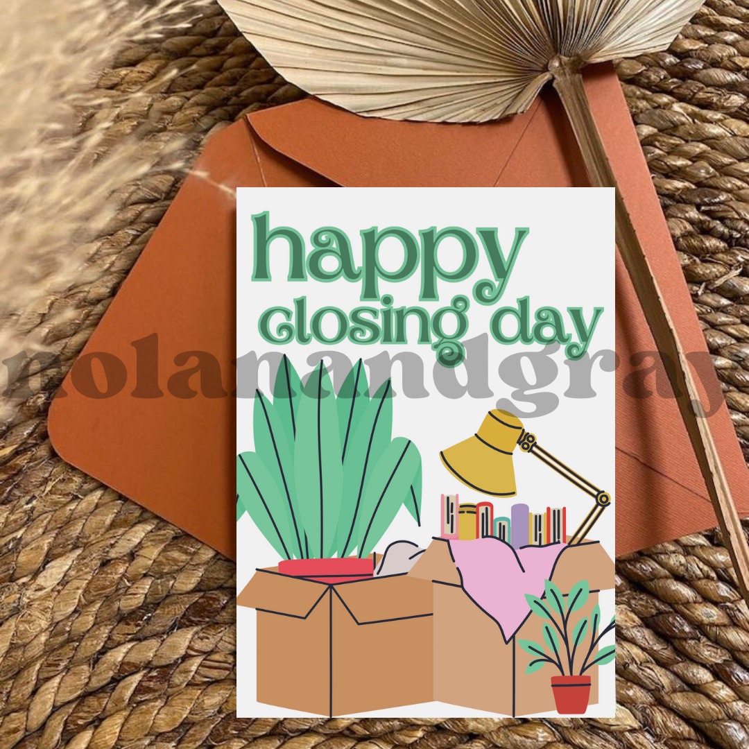 Happy Closing Day: Greeting Card Template - Etsy