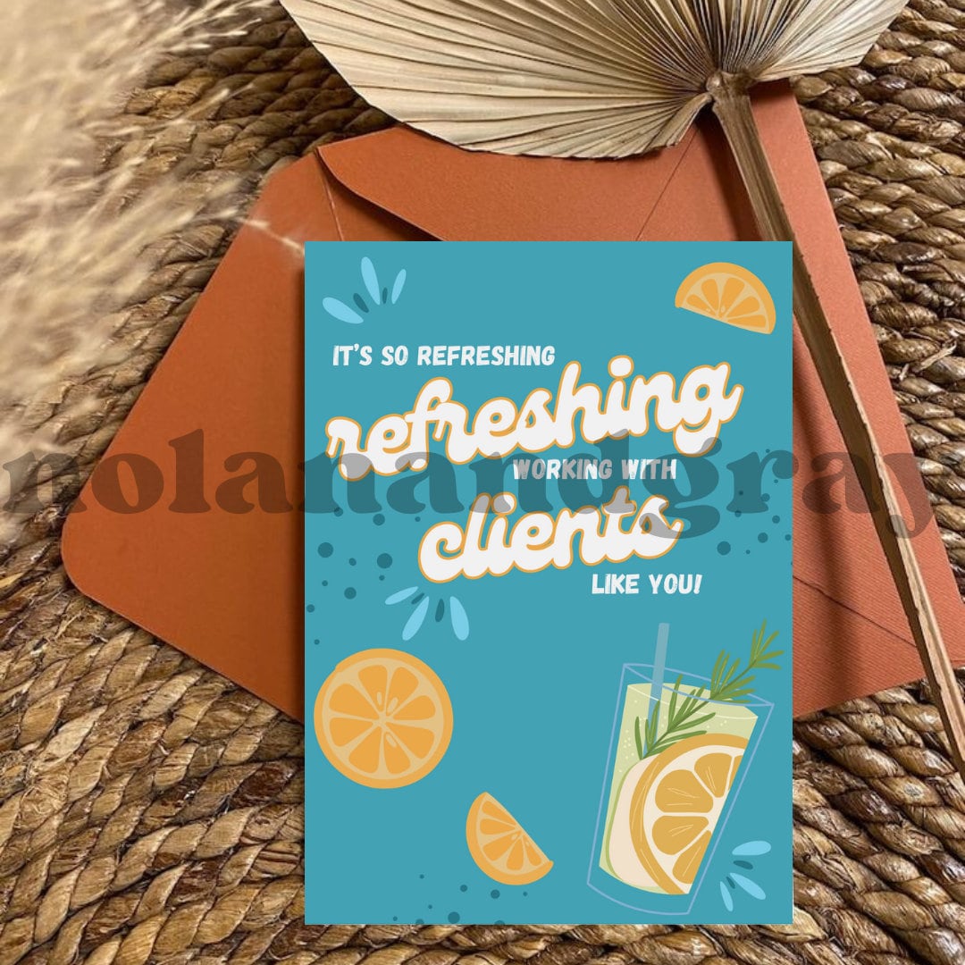Client Appreciation: Greeting Card Template - Etsy