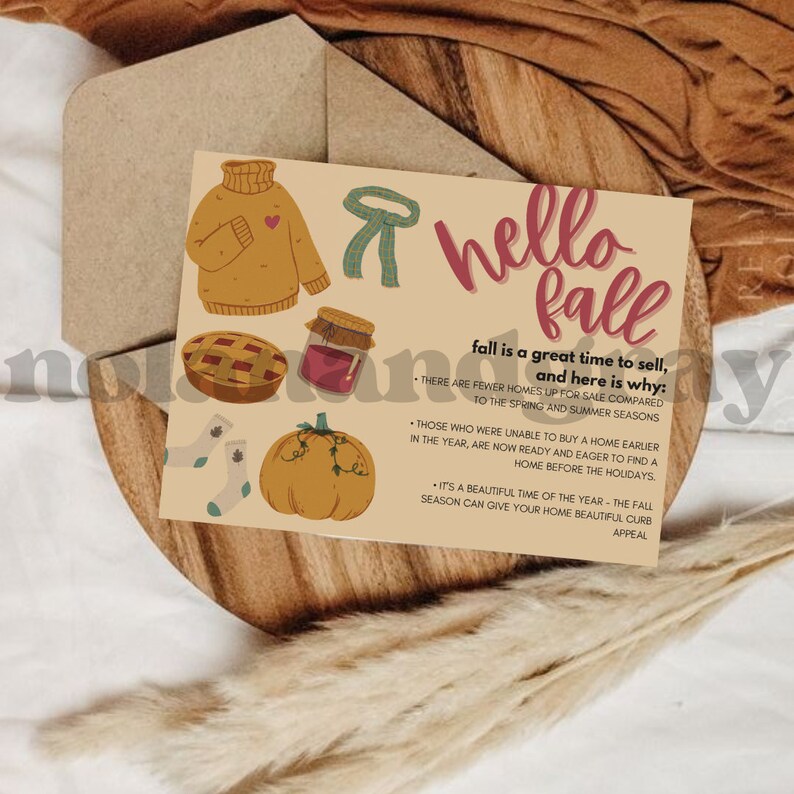 Hello Fall: Client Mailer Template - Etsy