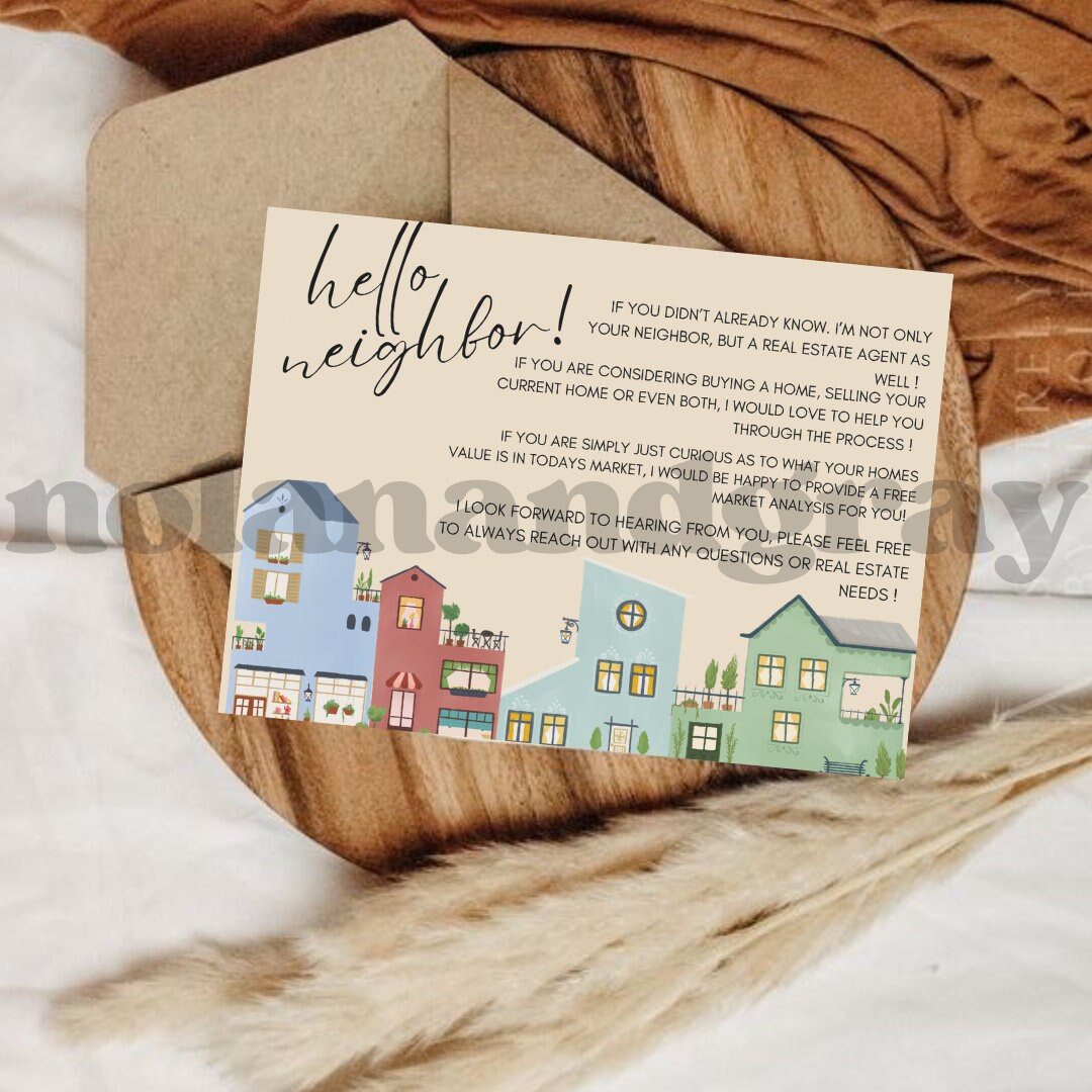 Editable Real Estate Mailer Template, Client Postcard, Editable Mailer ...