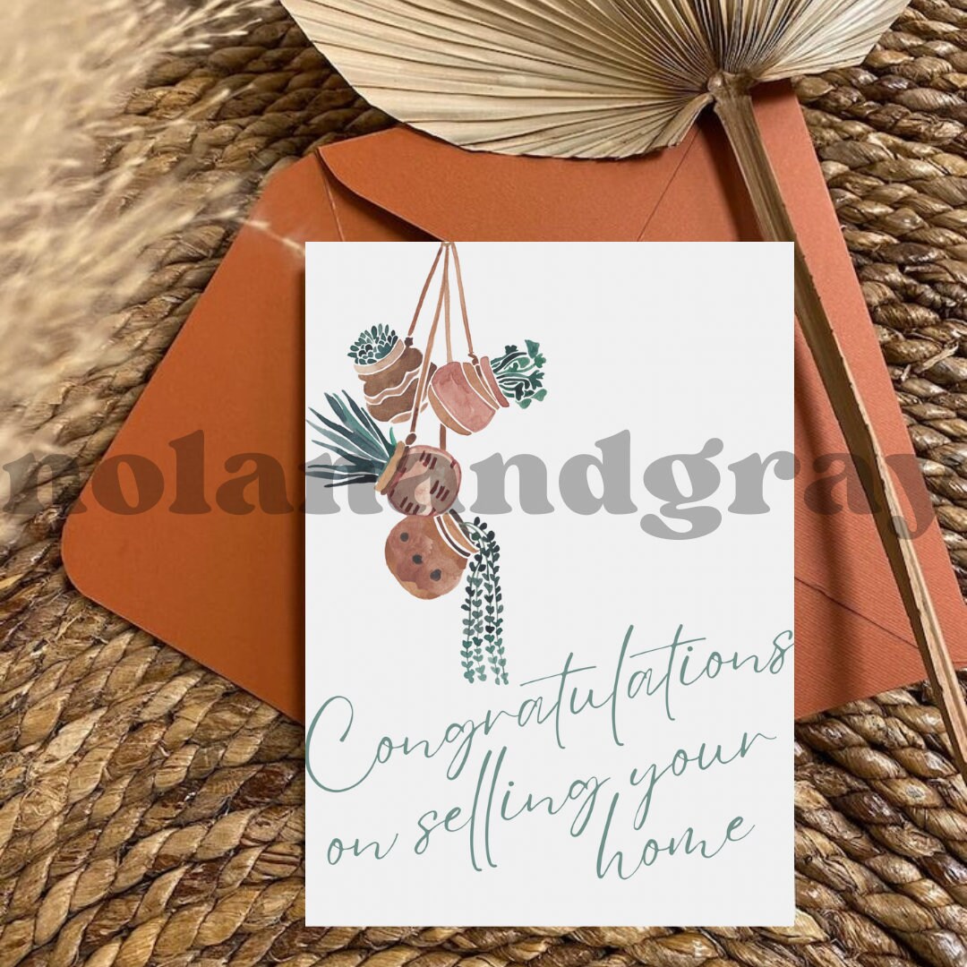 Editable Greeting Card, Greeting Card for Real Estate, Real Estate ...