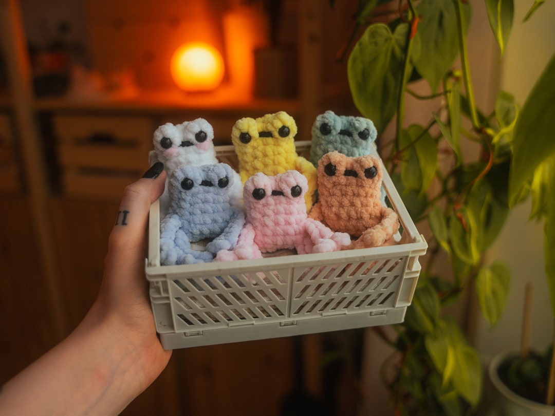 PASTEL Baby Froggies // Crocheted Plushie - Fidget Toy - Worry Pet ...