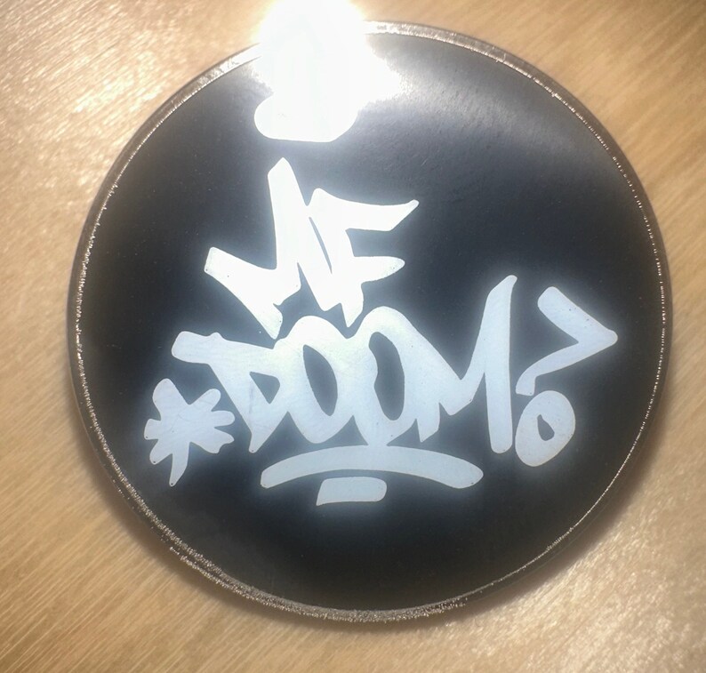 Mf Doom Black Logo Enamel Pin Operation Doomsday Super Villain - Etsy