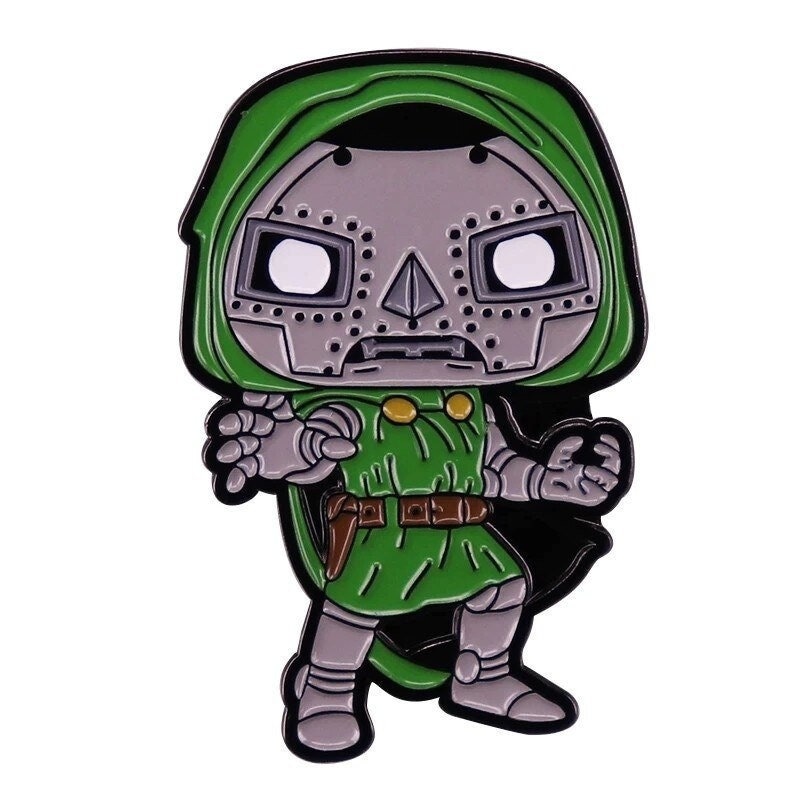MF DOOM Villian Pin Fantastic Four Marvel Dr DOOM Mask Pin - Etsy