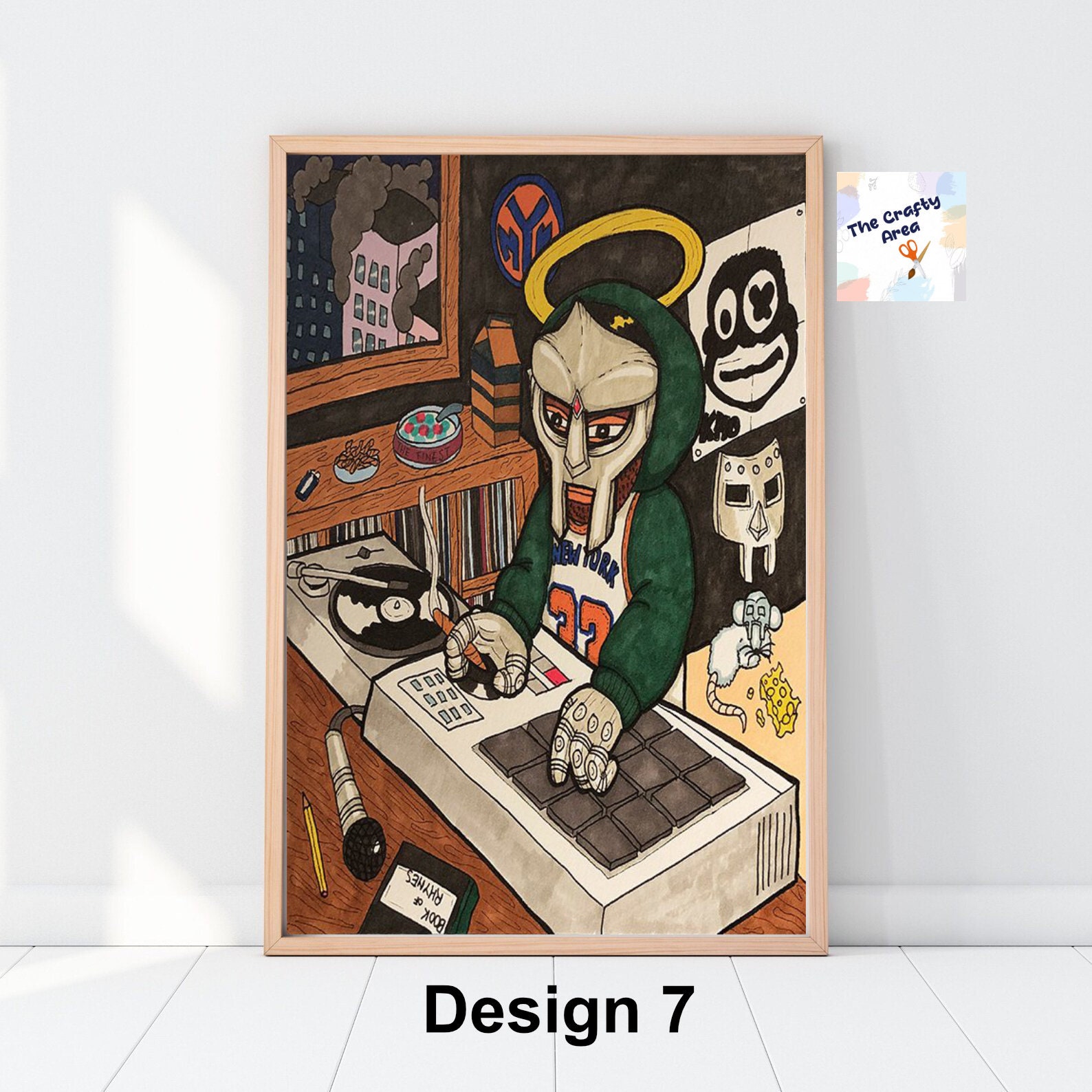 MF Doom Poster, MF Doom Mm Food Madvillainy Album, Mf Doom Print, Mf ...