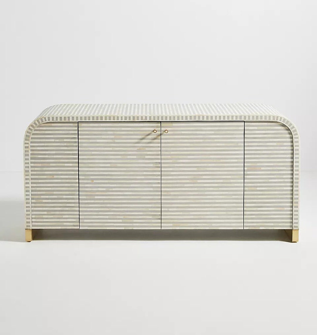 Waterfall Inlay Buffet Bone Inlay Sideboard Bone Inlay - Etsy