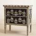 Paisley Bone Inlay Chest of Drawers Black, Paisley Inlay Dresser, Bone ...