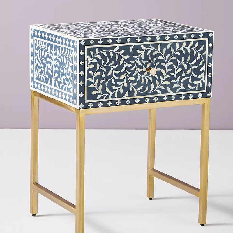 Bone Inlay Nightstand - Etsy