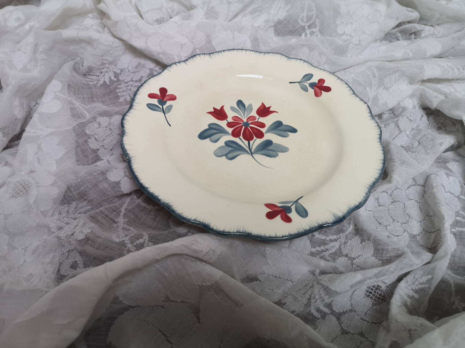 Vintage French Decorative Ceramic Plate Salins-les-bains - Etsy