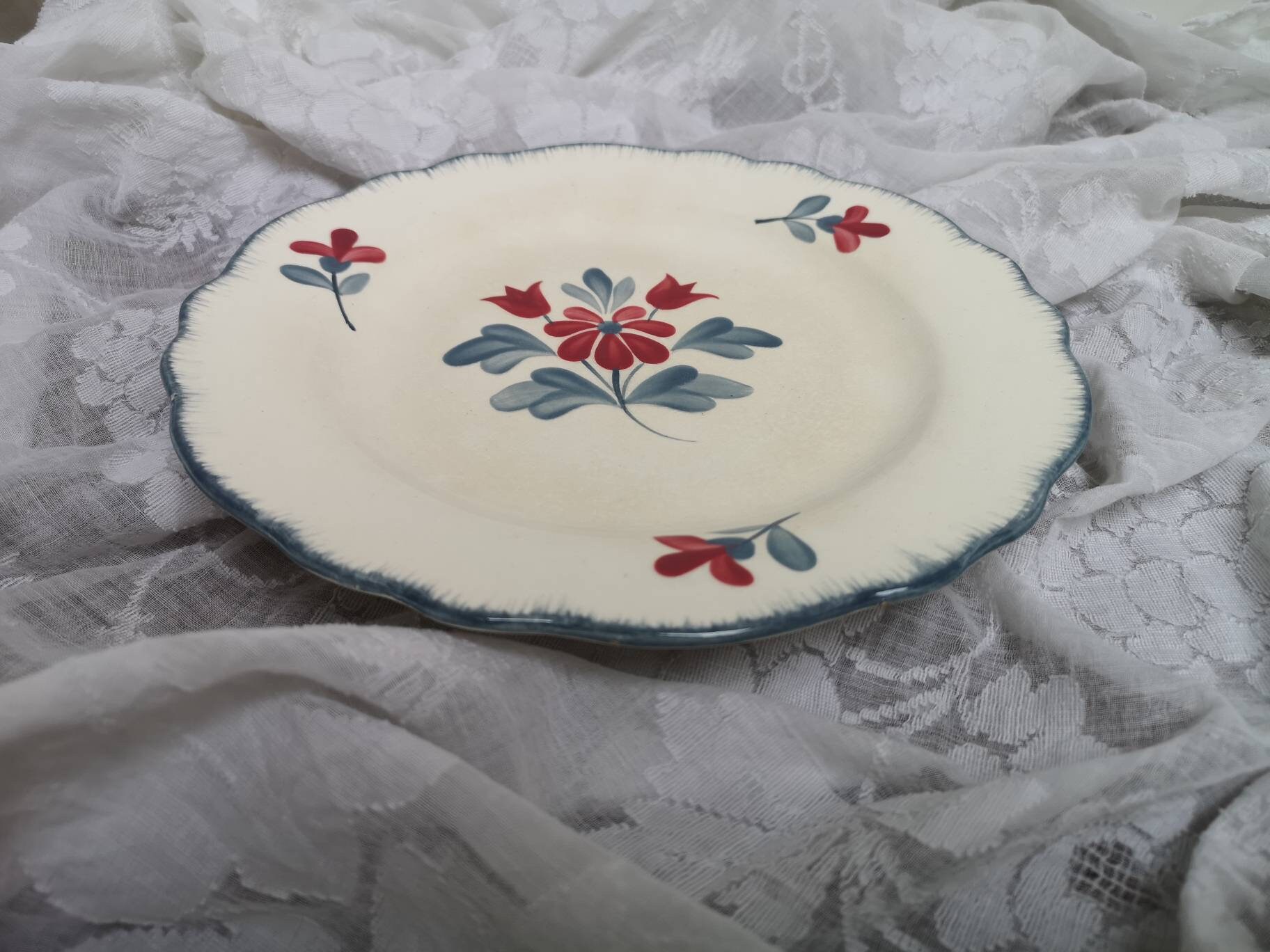 Vintage French Decorative Ceramic Plate Salins-les-bains - Etsy