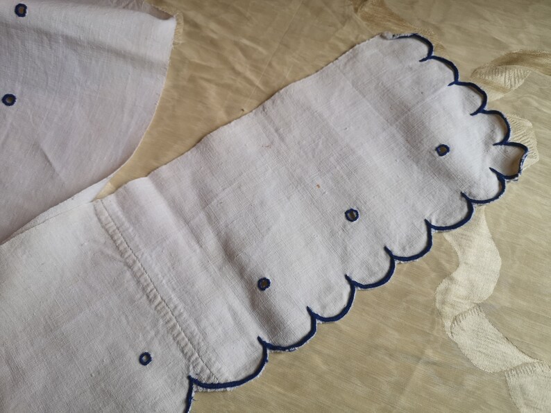 Antique Hand Embroidered Chimney Border or Shelf Trim Pure - Etsy