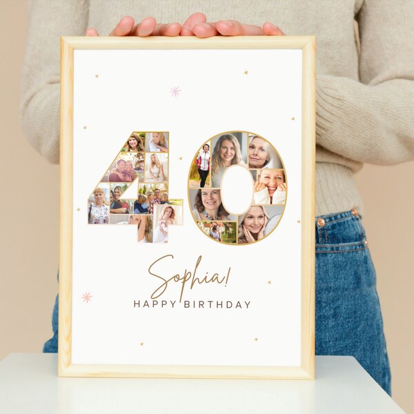 40th Anniversary Photo Collage - Etsy