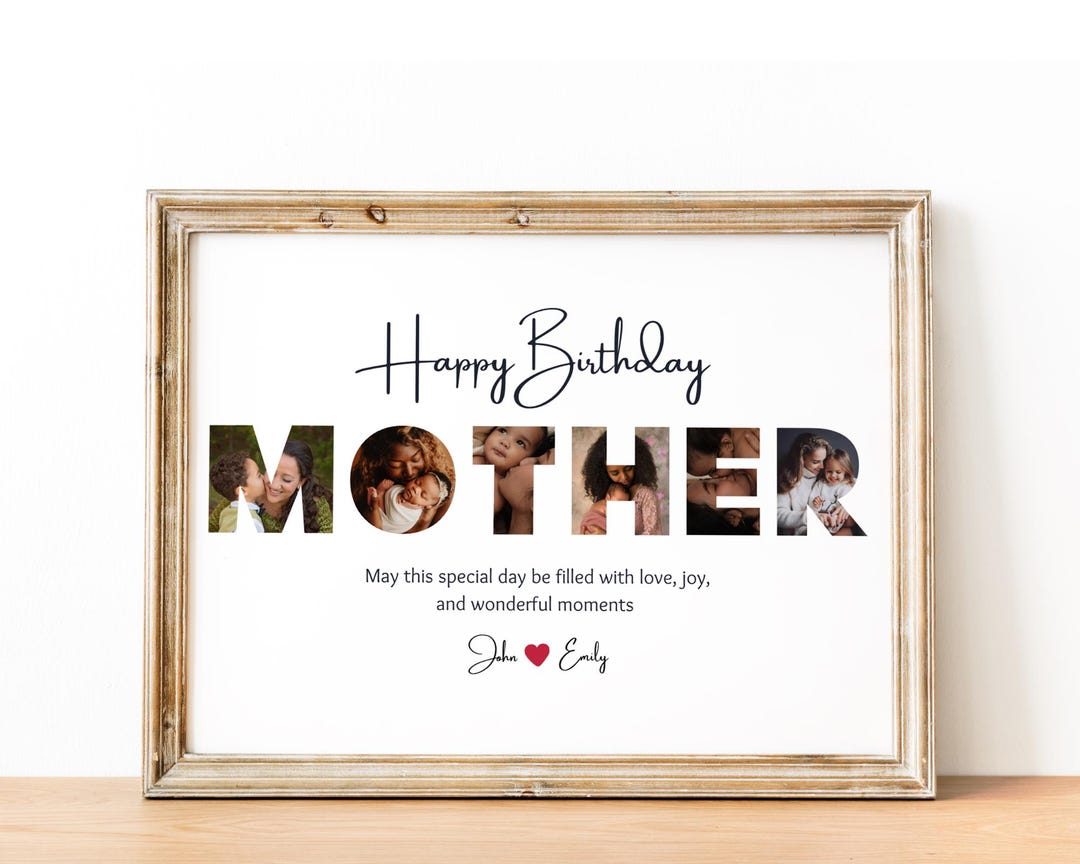 Mother Photo Frame, Personalized Mother Frame, Mother Print Photos ...