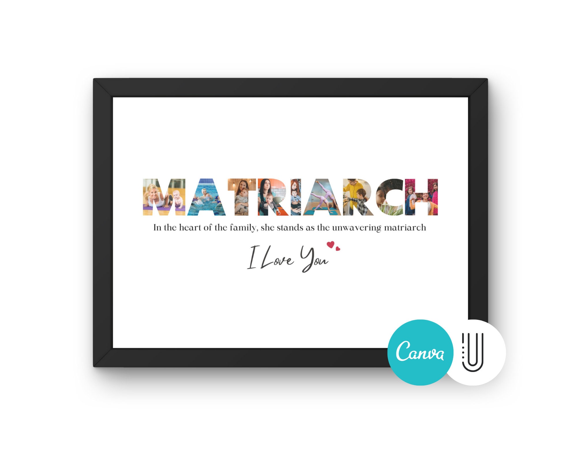 Matriarch Photo Frame, Personalized Matriarch Frame, Matriarch Print ...