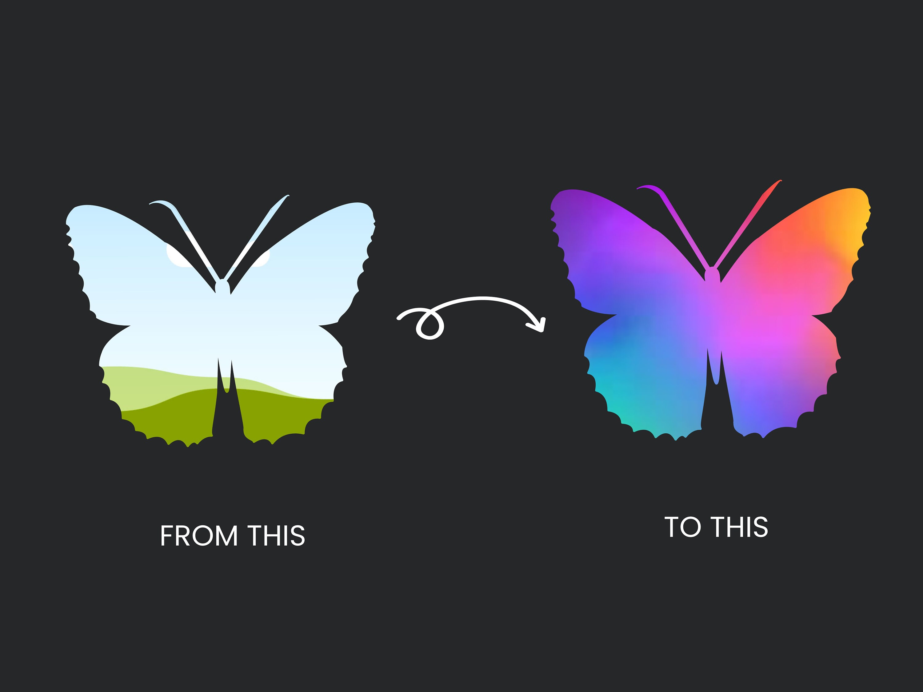 Canva Butterfly Frames Canva Templates Butterfly Frames - Etsy