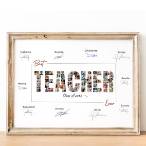Teacher Photo Collage, Gift for Teacher From Students,teachers Day Gift ...