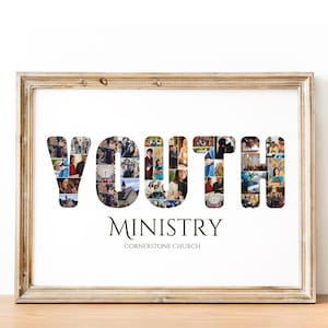 Youth Ministry Custom Photo Collage, Christian Ministry Gift for Pastor ...