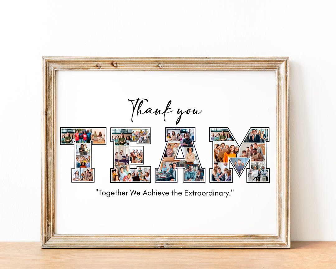 Photo Collage for Colleague Leaving,team Photo,personalized Colleague ...