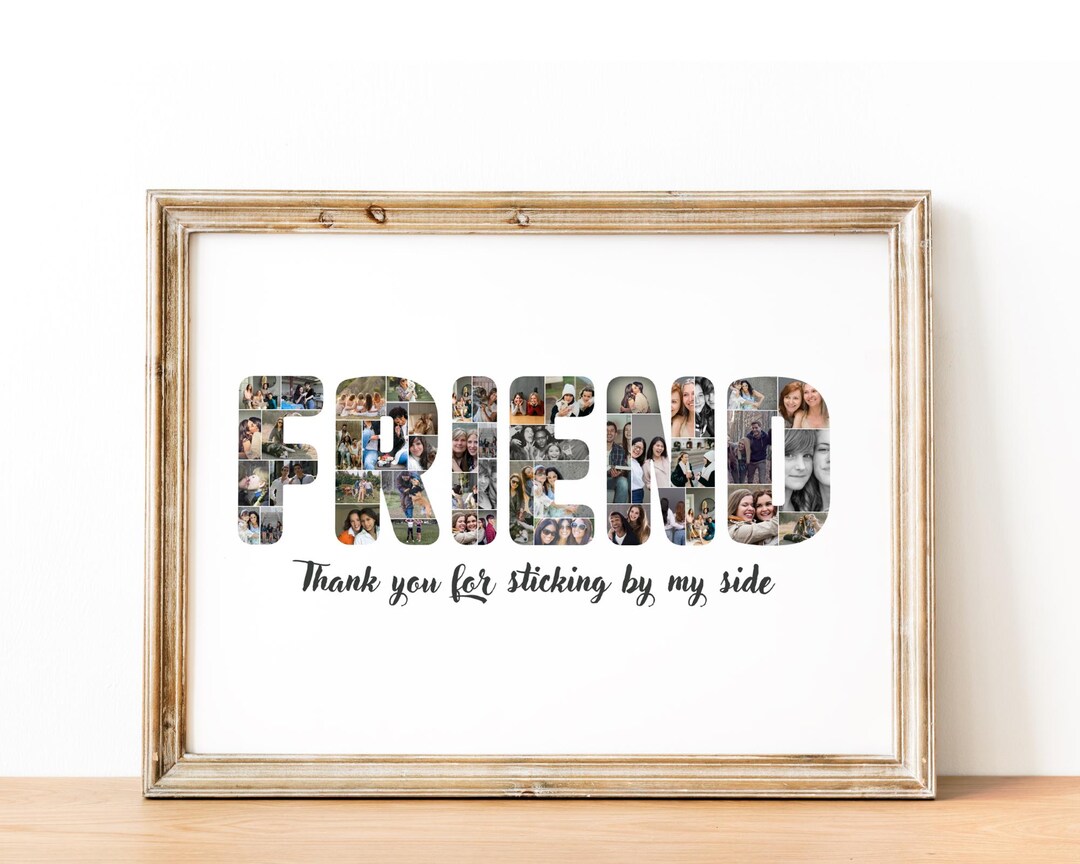 FRIENDS Photo Collage Template, Friends Photo Collage,friends Prints ...