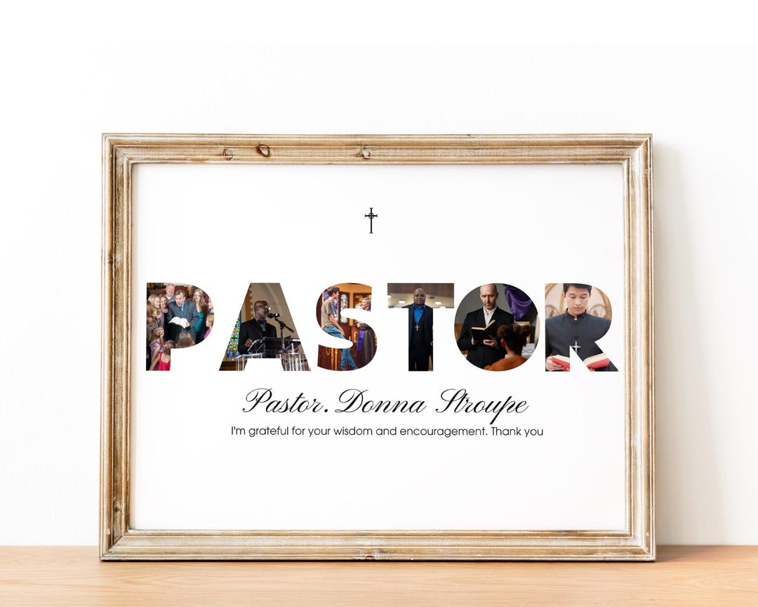 Pastor Appreciation Photo Collage: Church Group Gift (digital File) - Etsy