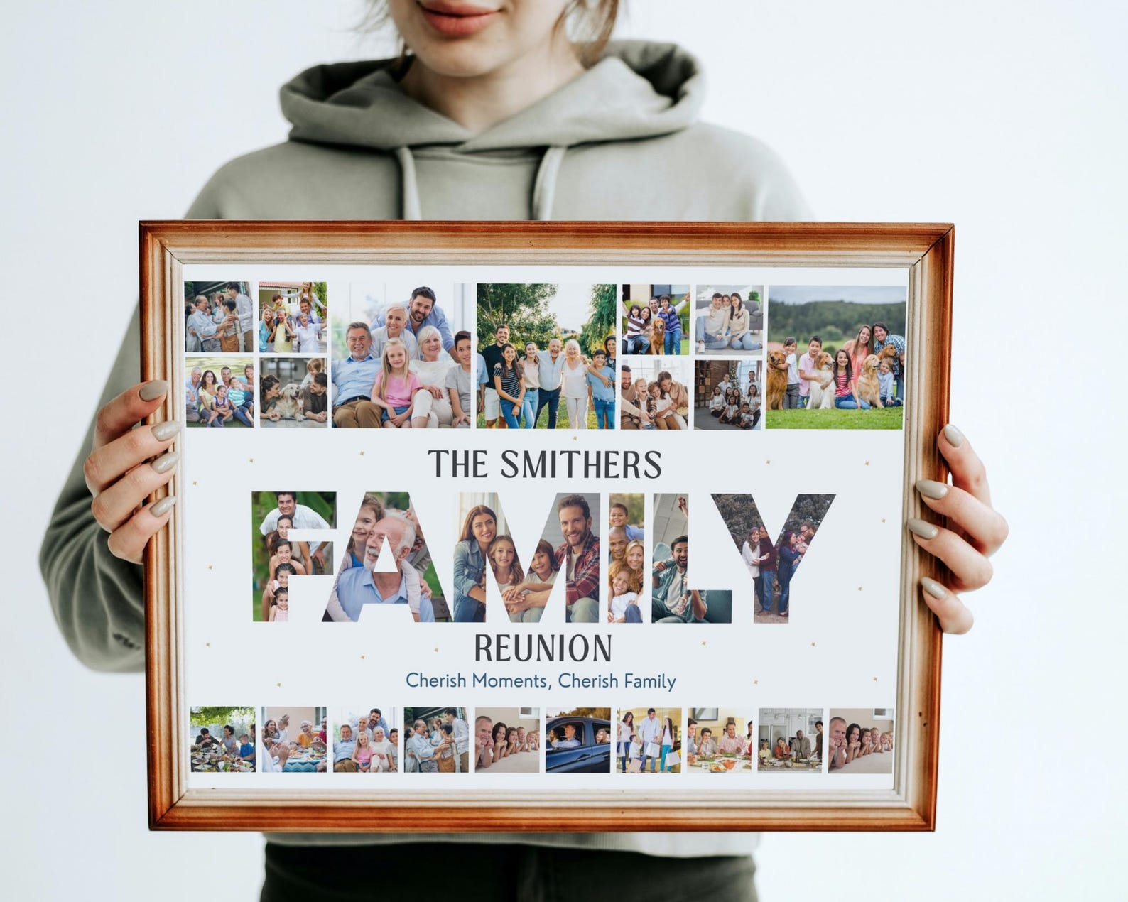 Family Reunion Photo Collage Poster: Personalized Keepsake (digital ...
