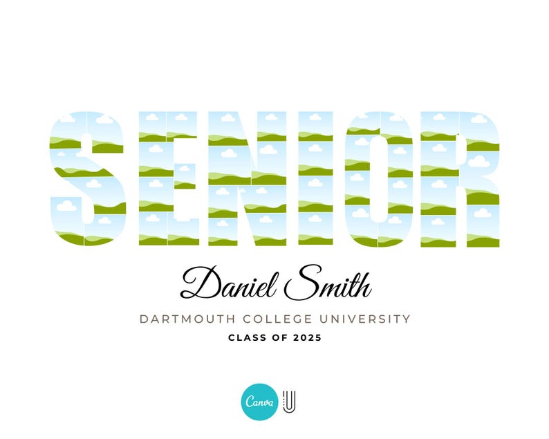 Custom Senior Photo Collage: Graduation Keepsake (digital Download) - Etsy