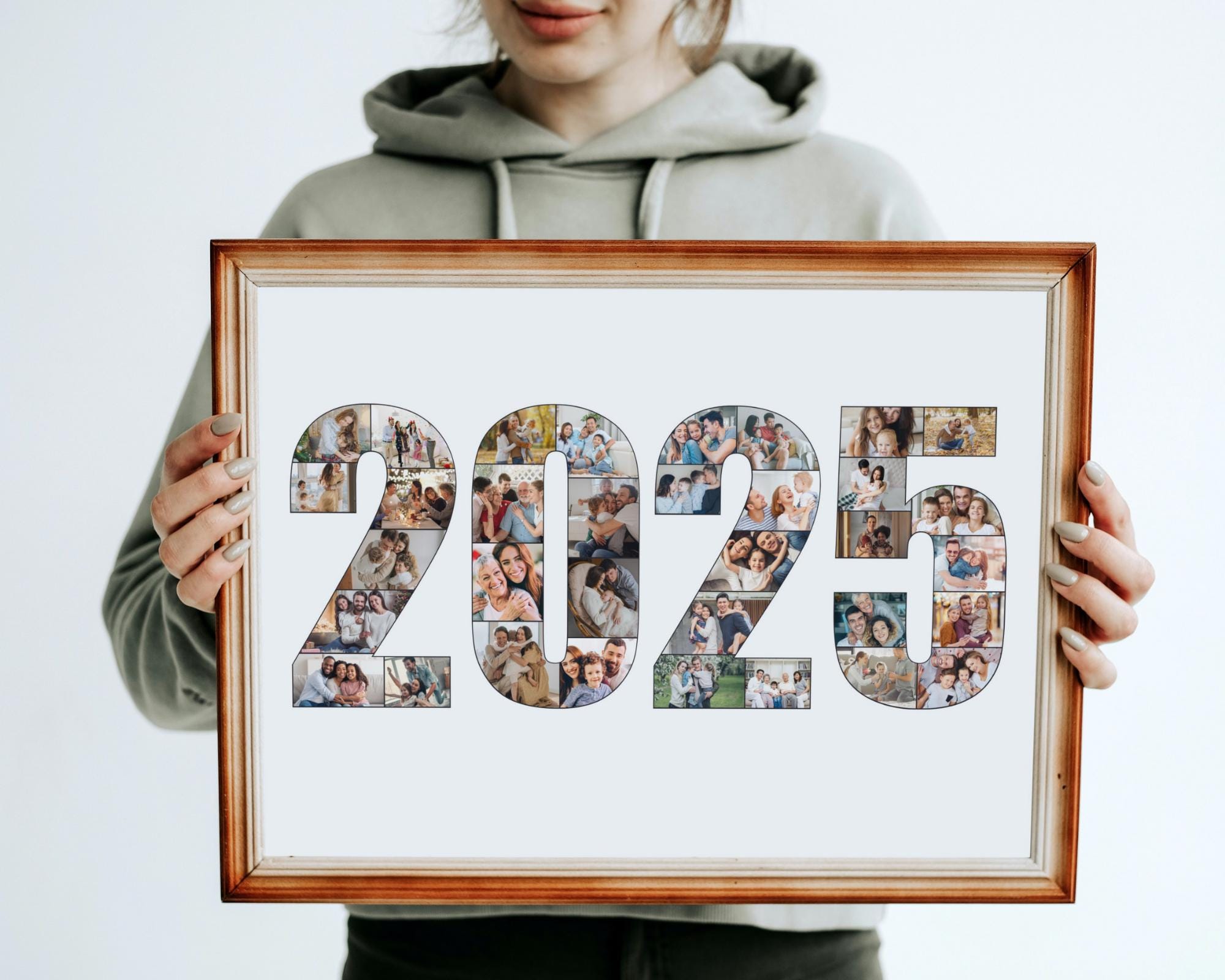 2025 Number Photo Collage,new Year Gift, 2025 Anniversary Gift Idea ...