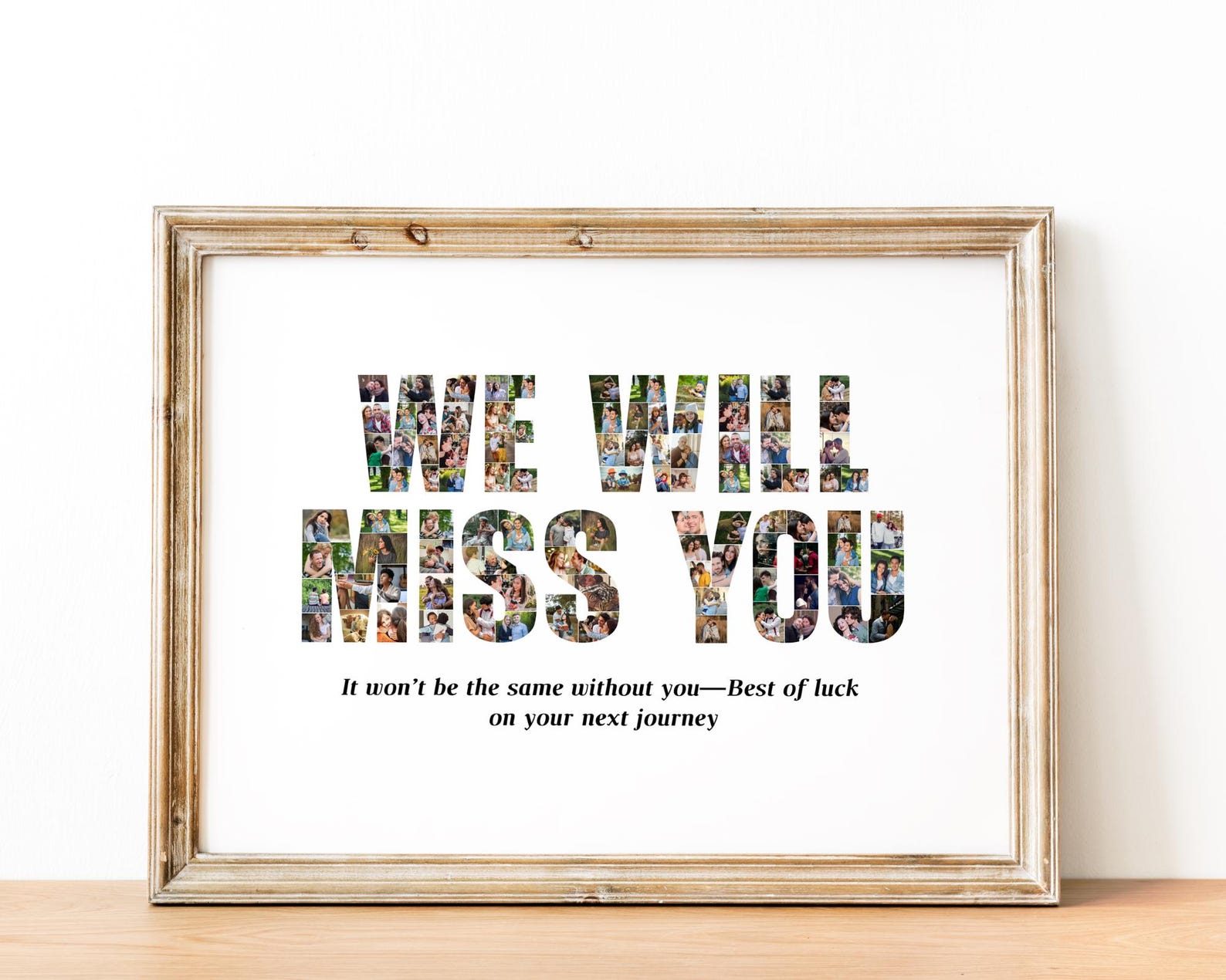 Farewell Photo Collage: Personalized Goodbye Gift (digital Download) - Etsy