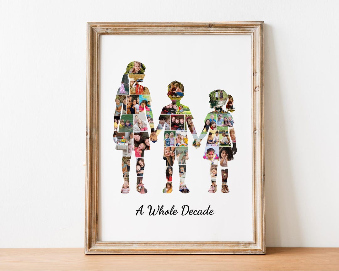 Siblings Photo Collage: Custom Friendship Gift (digital Download) - Etsy