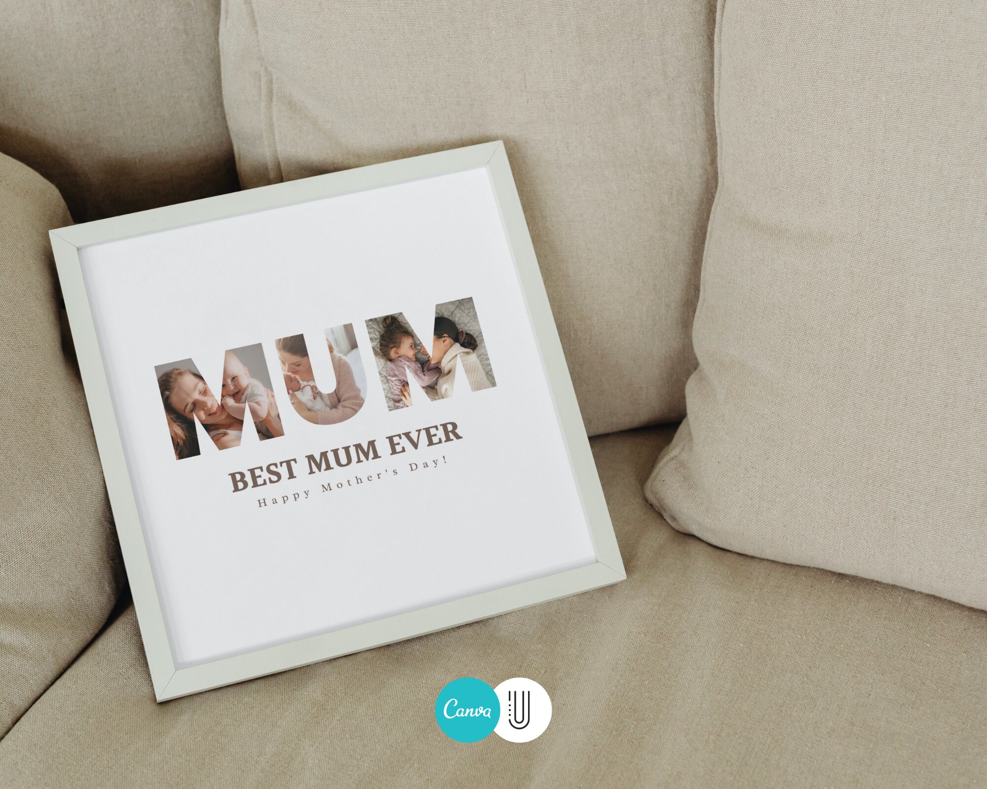 Mum Photo Frame, Personalized Mum Frame, Mom Print Photos, Canva ...