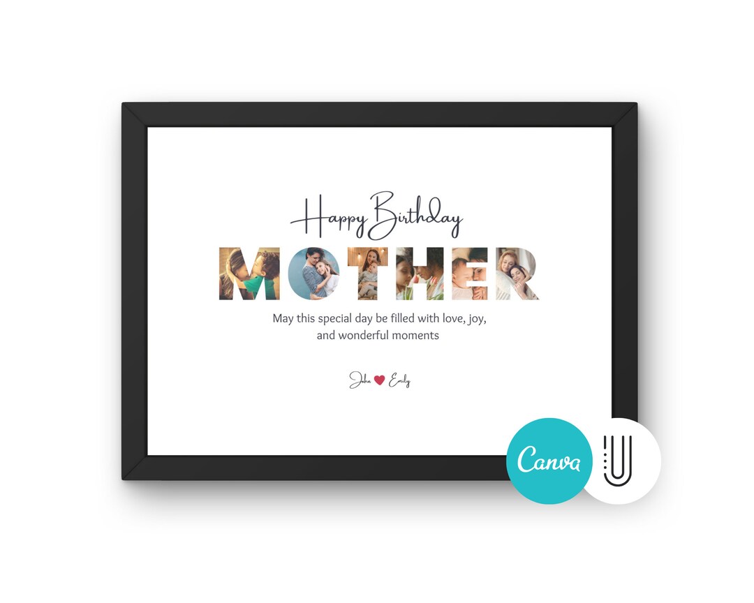 Mother Photo Frame, Personalized Mother Frame, Mother Print Photos ...