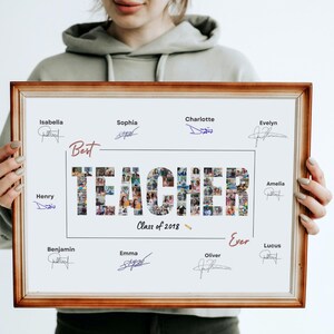 Teacher Photo Collage, Gift for Teacher From Students,teachers Day Gift ...