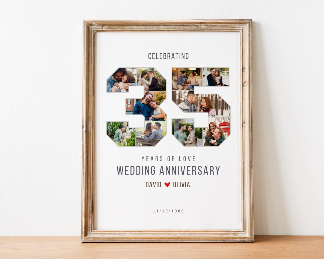 35th Wedding Anniversary Gifts,personalized Gifts,35th Anniversary ...