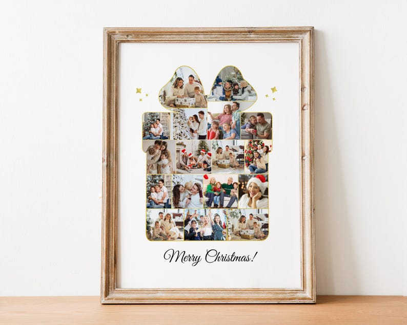 Personalized Photo Collage Gift Box Perfect for Christmas, Birthdays ...