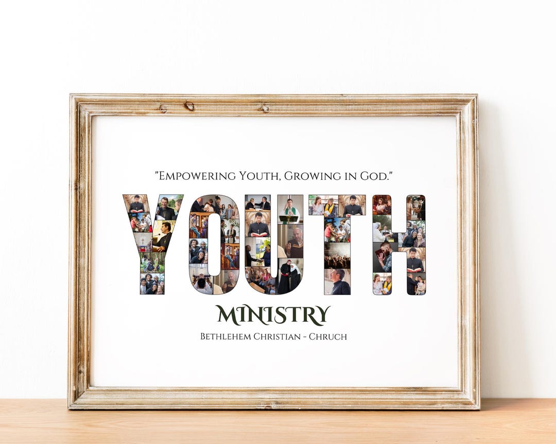 Youth Ministry Photo Collage Canva Template for Pastor Appreciation ...