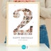 Number Two,second Birthday Digital Download,birthday Number 2 Collage ...