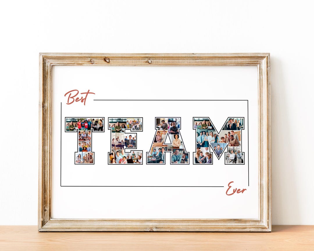 Photo Collage for Colleague Leaving,team Photo,personalized Colleague ...