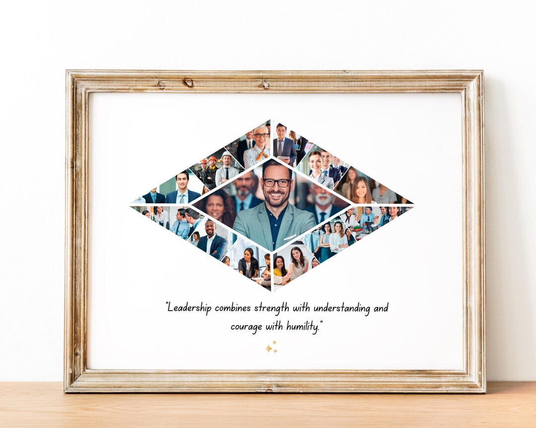 Diamond Photo Collage Template: Anniversary, Wedding, Valentine's Gift ...
