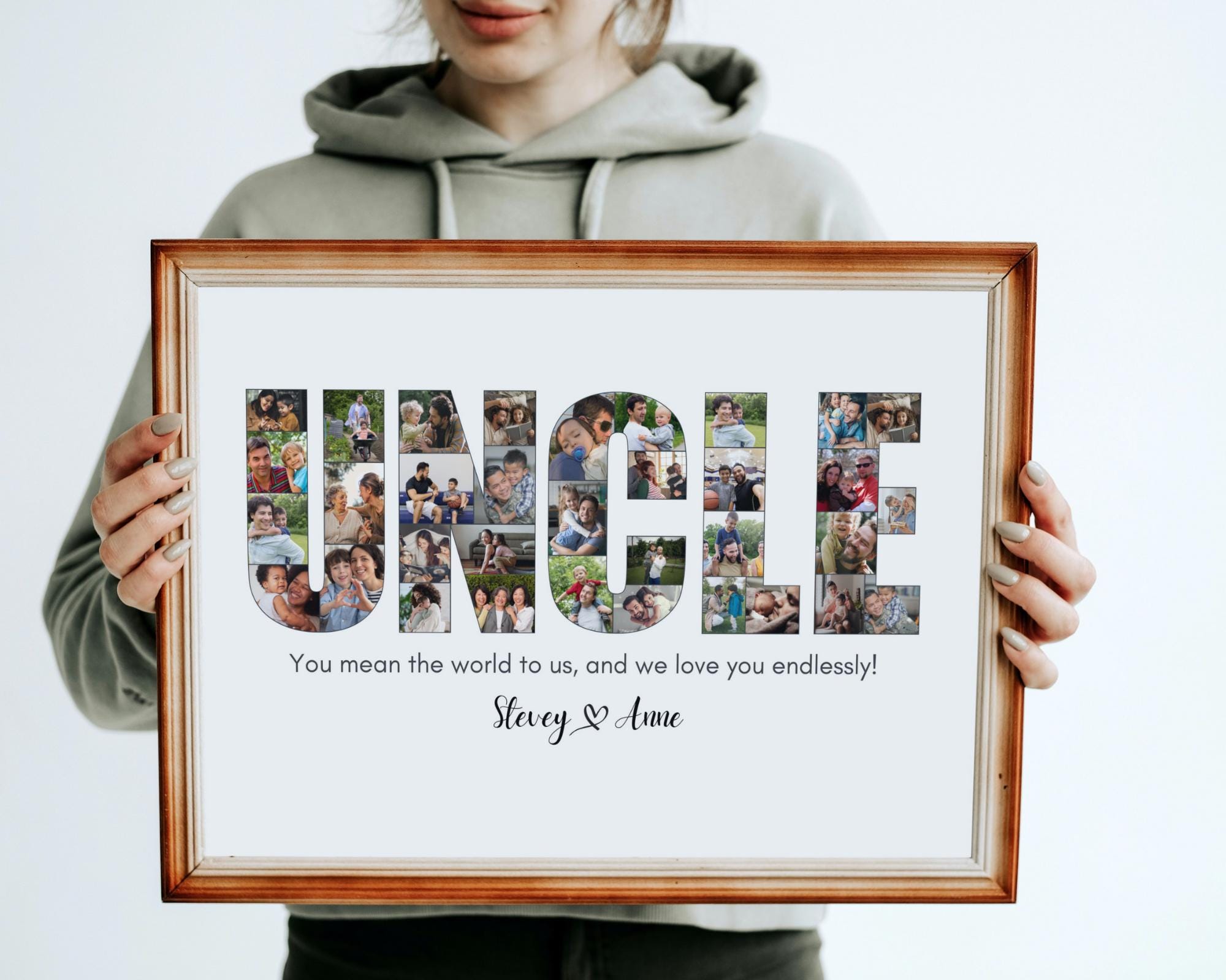 Uncle Photo Collage Gift: Custom Canva Print (digital Download) - Etsy