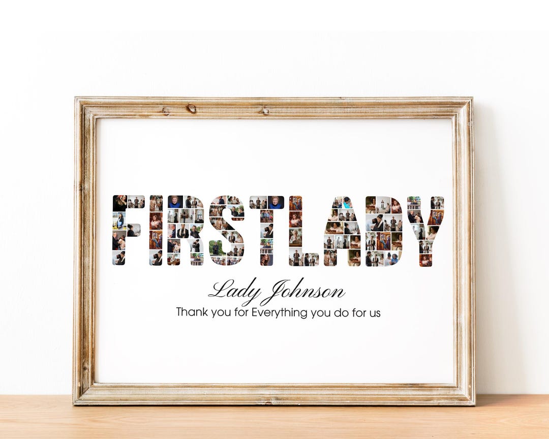 First Lady Gifts Photo Collage Church Appreciation Gift for Pastor Wife ...