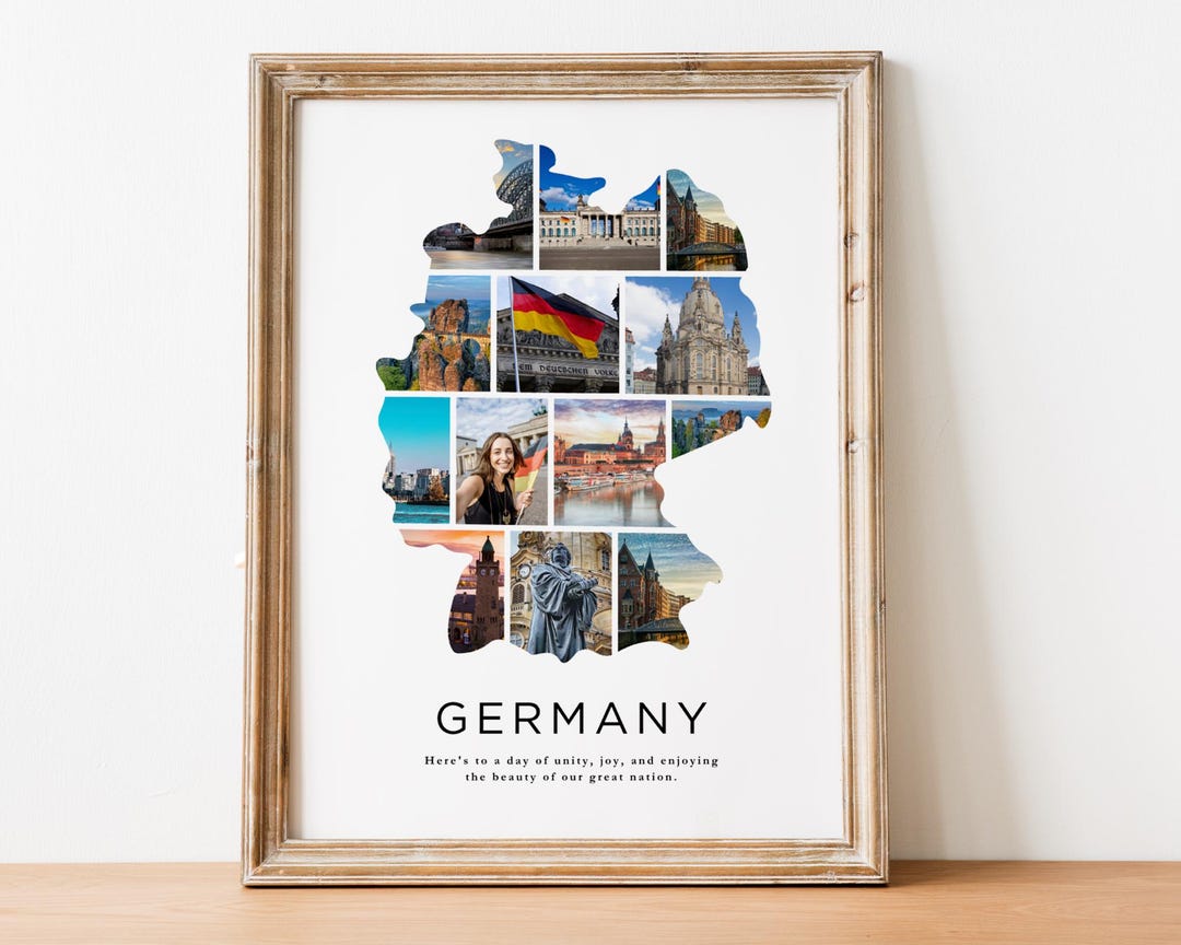 Germany Map Photo Collage Template (digital Download) - Etsy