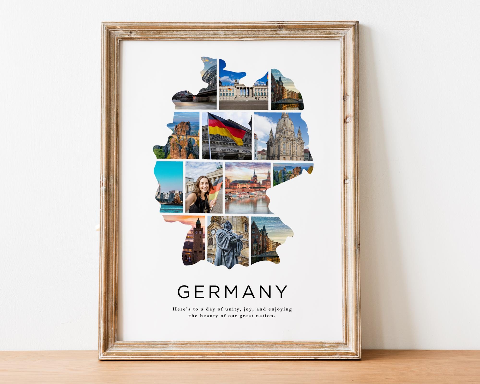 Germany Map Photo Collage Template (digital Download) - Etsy