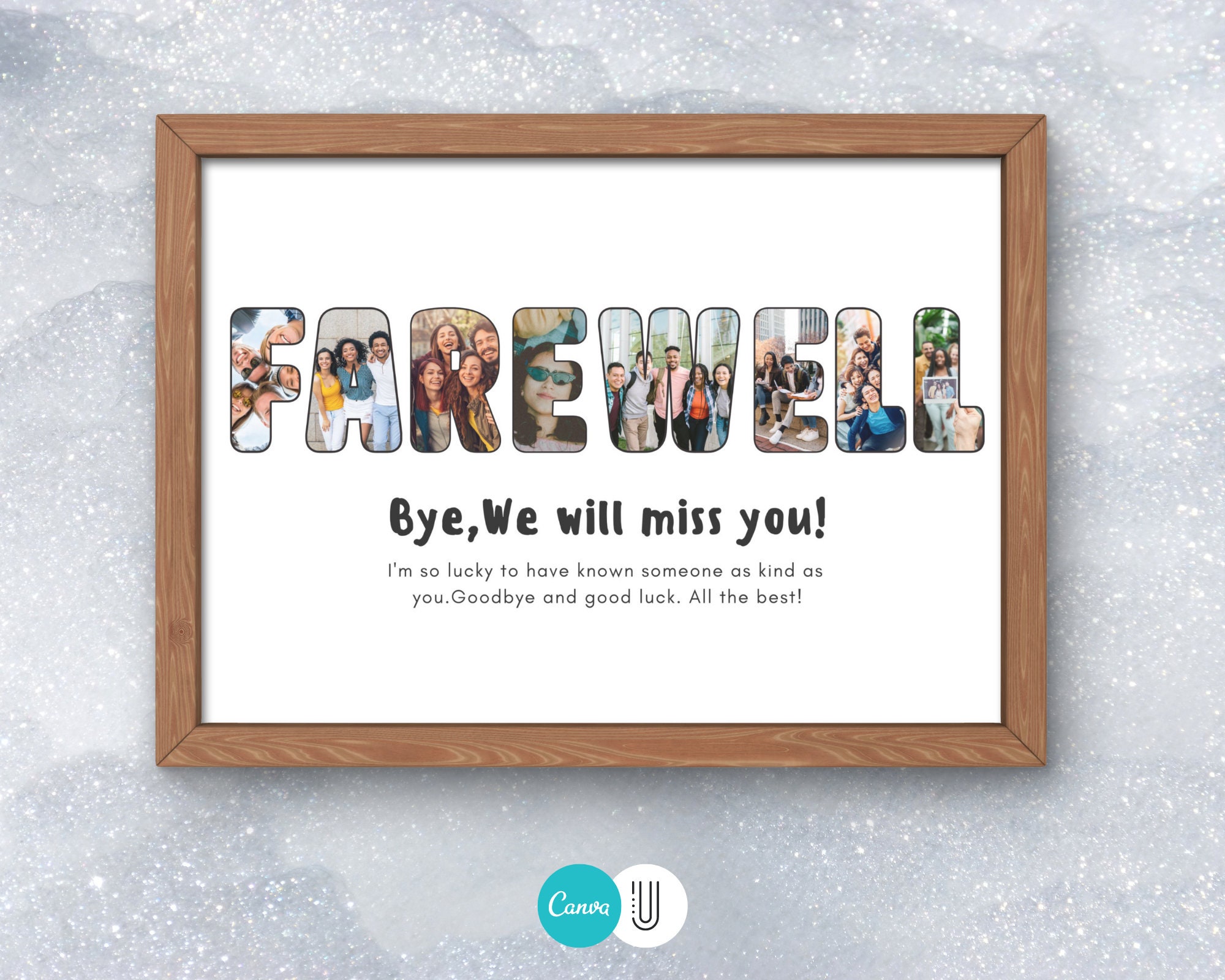 Farewell Custom Gift Collage, Goodbye Gift,resignation Farewell ...