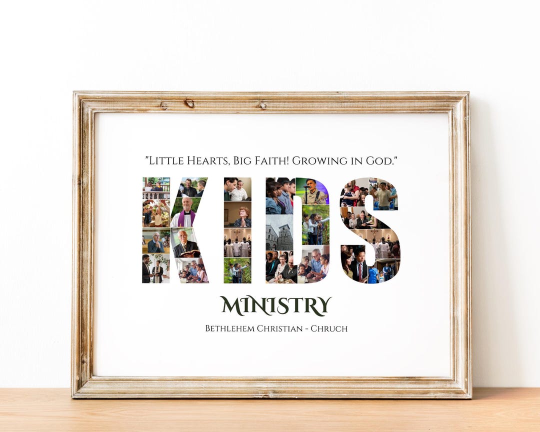 Kids Ministry Photo Collages,kids Ministry Gifts, Children's Ministry ...