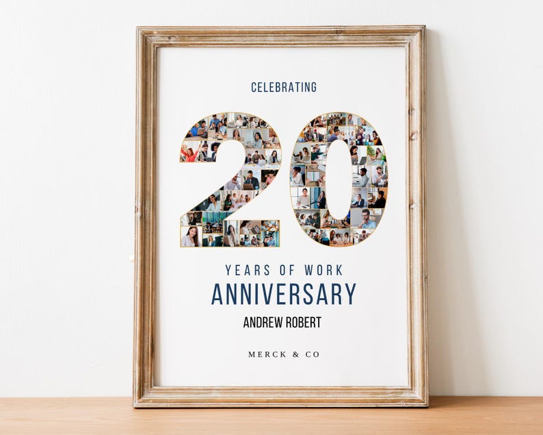 Work Anniversary Gifts, Personalized Gifts,20th Anniversary ...