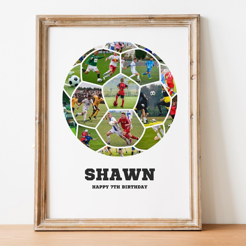 Collage de fútbol - Etsy México