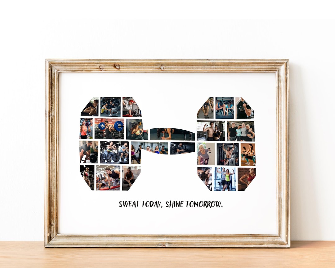 Personal Trainer Gift, Workout Collage, Fitness Trainer Gift Photo ...